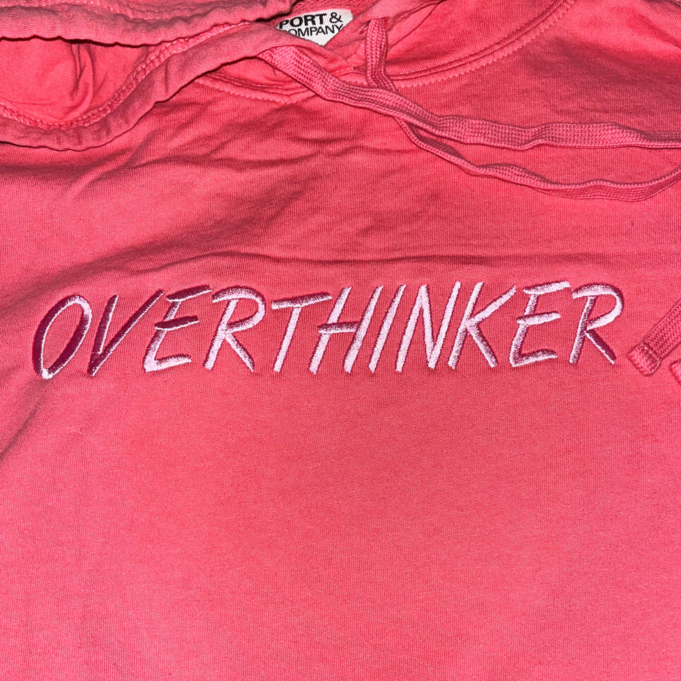 Overthinker Embroidered Hoodie – 49+Pine Collections