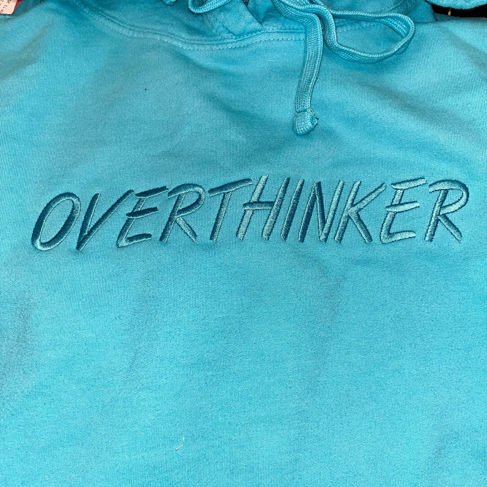 Overthinker Embroidered Hoodie – 49+Pine Collections