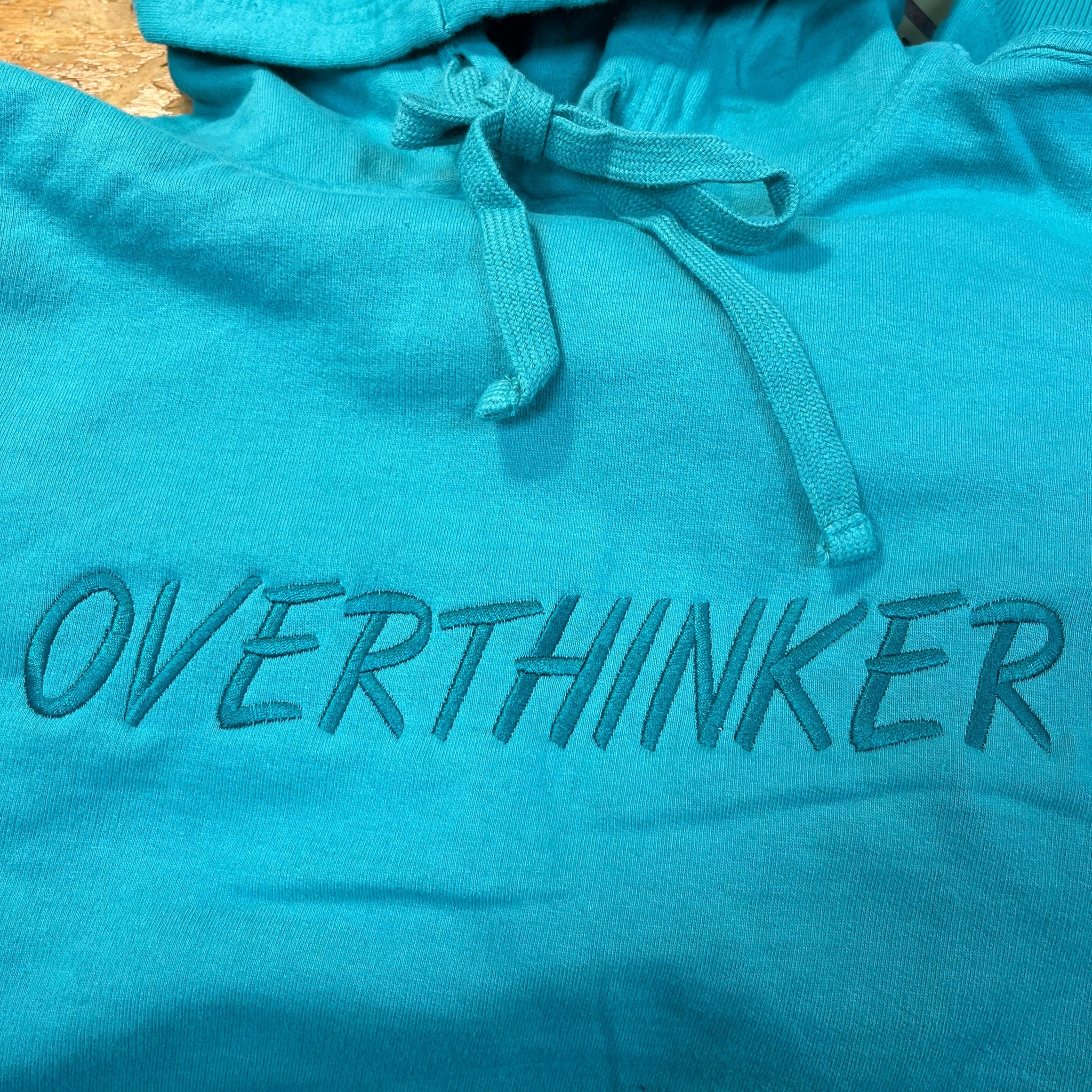 Overthinker Embroidered Hoodie – 49+Pine Collections